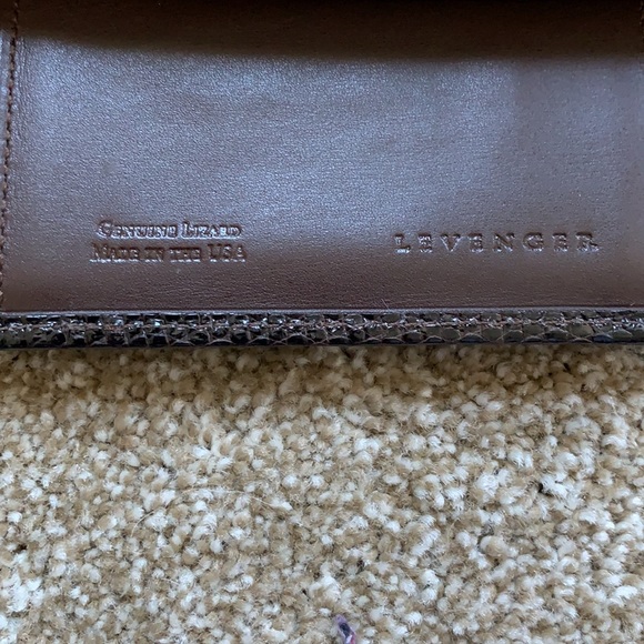 Levenger | Office | Levenger Alligator And Leather Business Card Holder ...